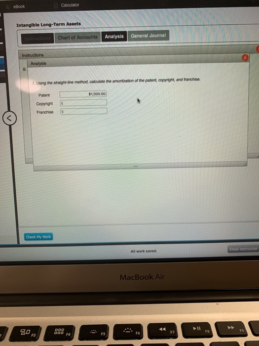 Solved Intangible Long-Term Assets Instructions Chart of | Chegg.com