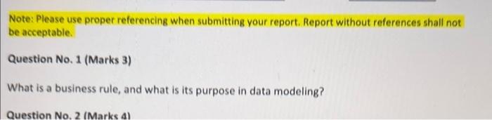 Solved Note: Please use proper referencing when submitting | Chegg.com