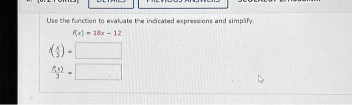 Solved Use the function to evaluate the indicated | Chegg.com