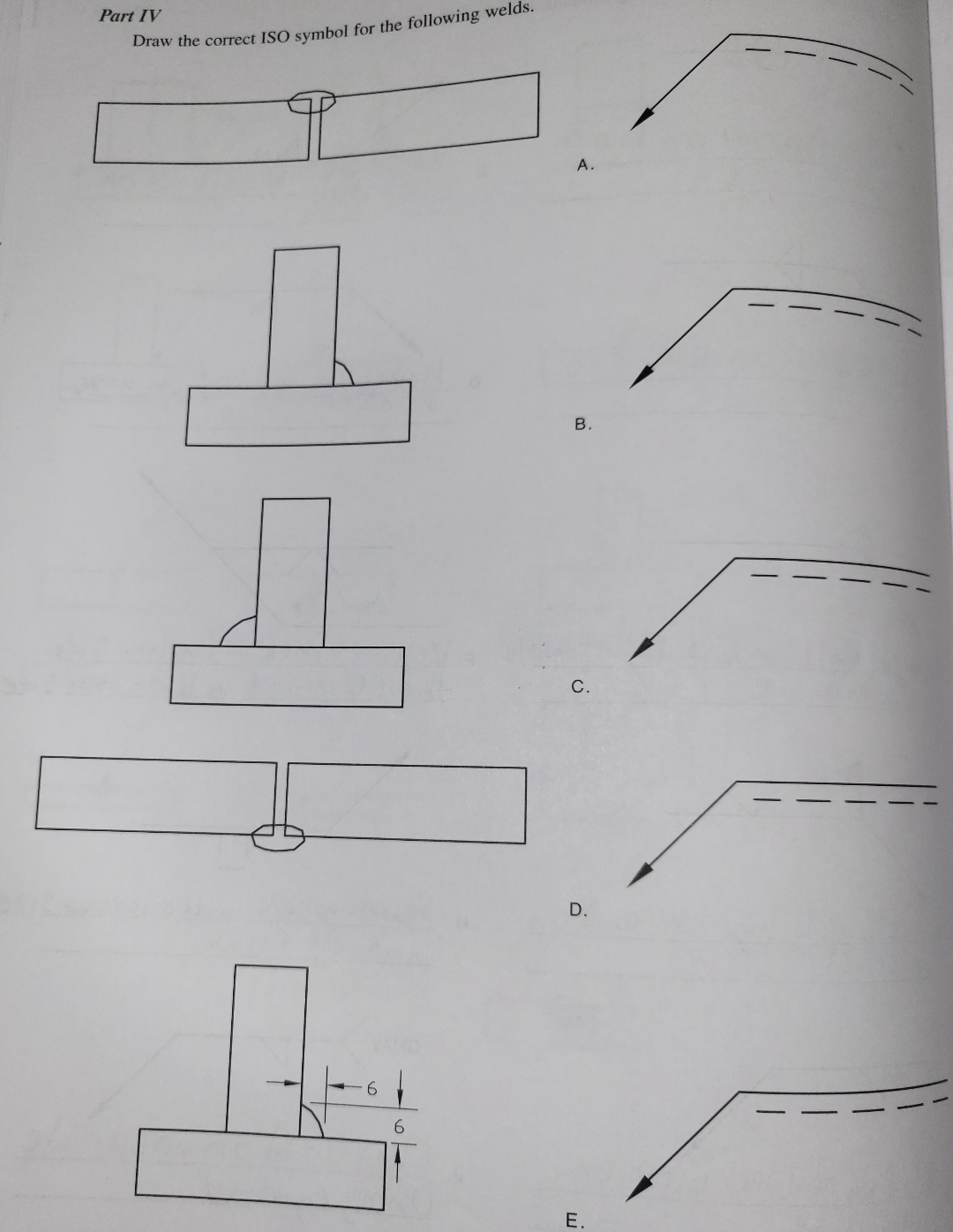 Solved Part IVDraw the correct ISO symbol for the following | Chegg.com