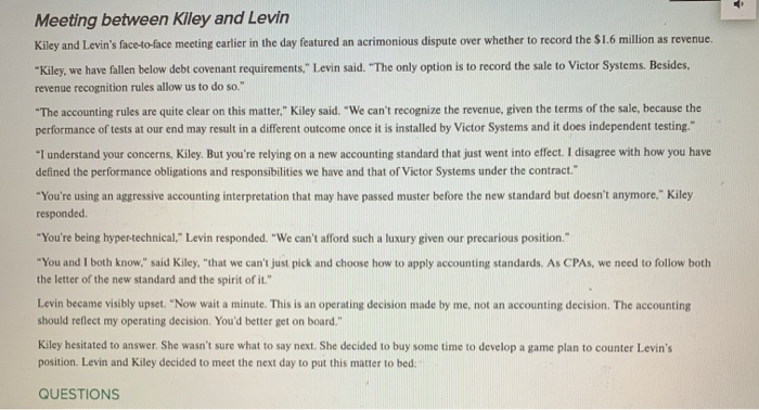 Solved Major Case 3 Kiley Nolan's Ethical Dilemma (a GVV | Chegg.com