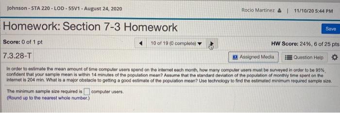 Solved ms Homework: Section 7-3 Homework Save Score: 0 of 1 | Chegg.com Solved ms Homework: Section 7-3 Homework Save Score: 0 of 1 | Chegg.com