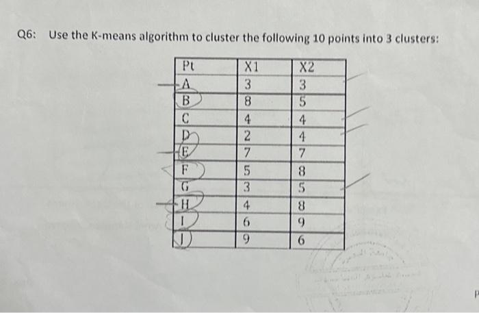 Solved A. Assume that the initial clusters are A,E, and H. | Chegg.com
