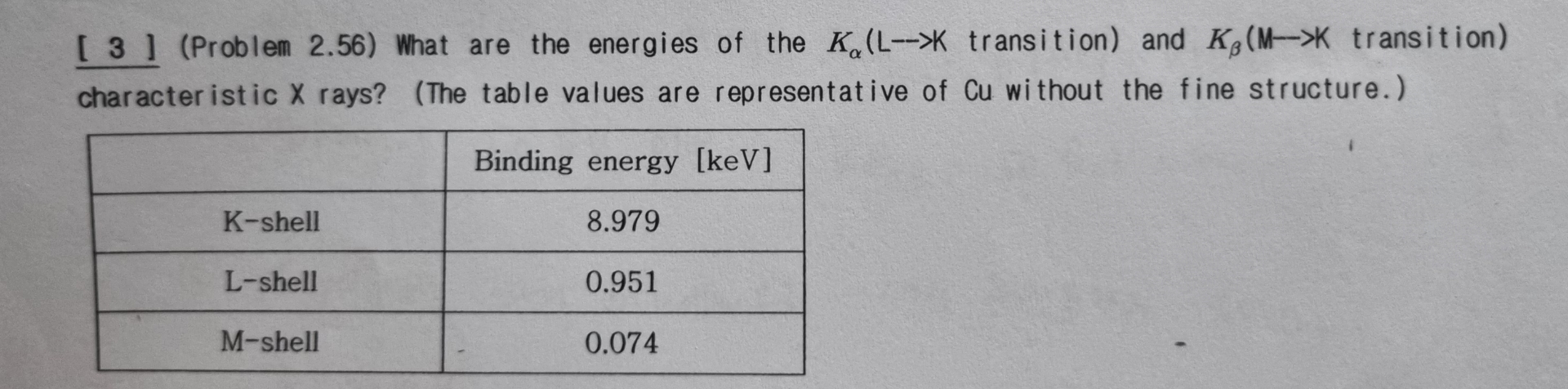 Solved [ 3 ] (Problem 2.56) ﻿What are the energies of the | Chegg.com