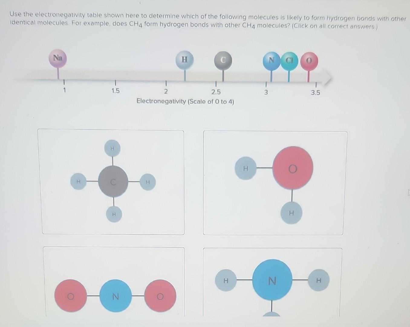 Solved 1241CUse the electronegativity table shown here to | Chegg.com