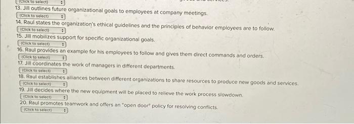 Managerial Roles (Keyboard Navigable Alternate | Chegg.com