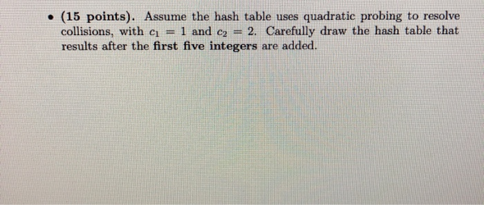 Solved Consider a hash table with 11 slots, which uses the | Chegg.com