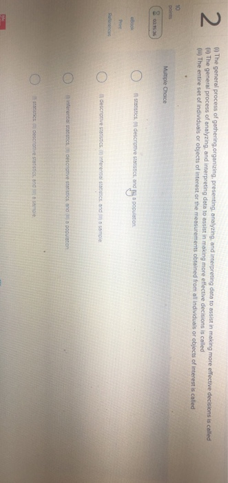 Solved The general process of gathering organizing | Chegg.com