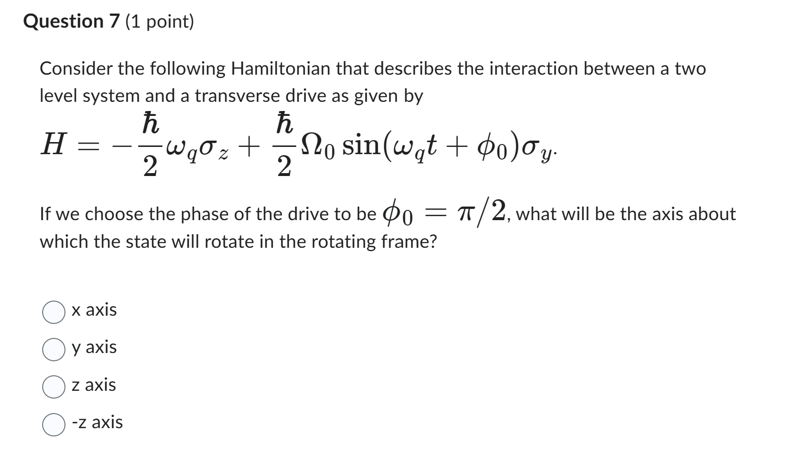 Solved Question 7 (1 ﻿point)Consider the following | Chegg.com