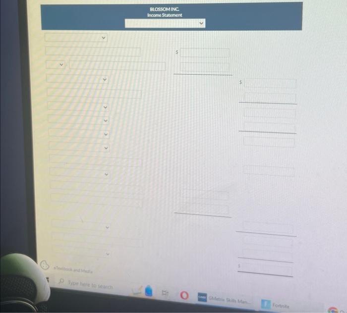 Solved Current Attempt in Progress In its income statement | Chegg.com