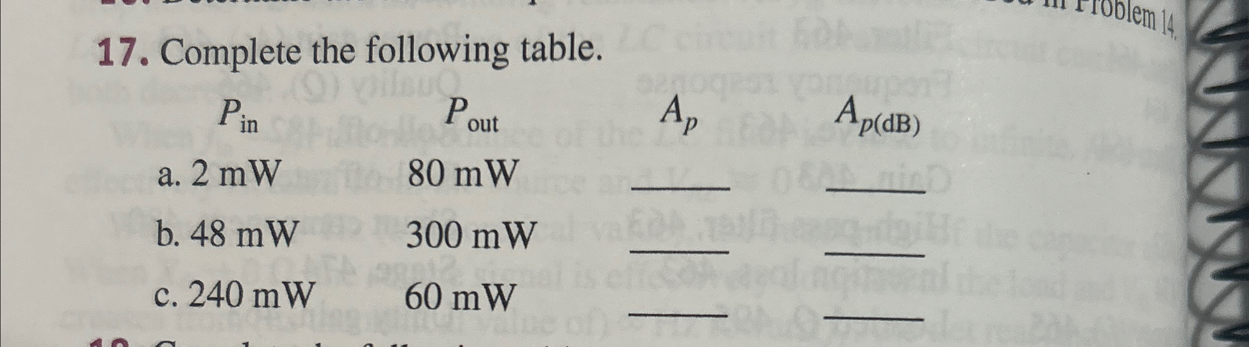 Solved Complete the following | Chegg.com
