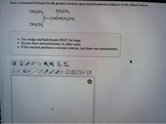 Solved Draw a structural formula for the product formed upon | Chegg.com