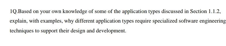 Solved 1Q.Based on your own knowledge of some of the | Chegg.com