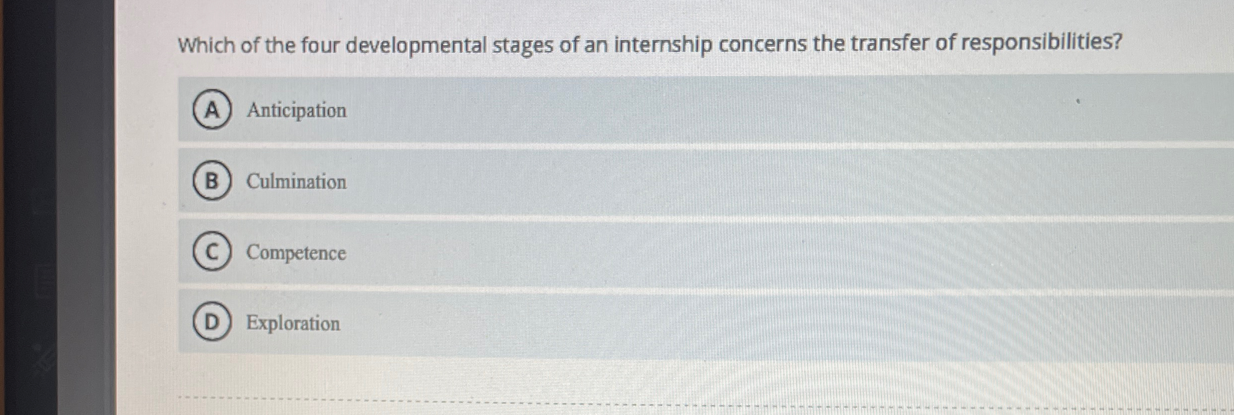 Solved Which of the four developmental stages of an | Chegg.com
