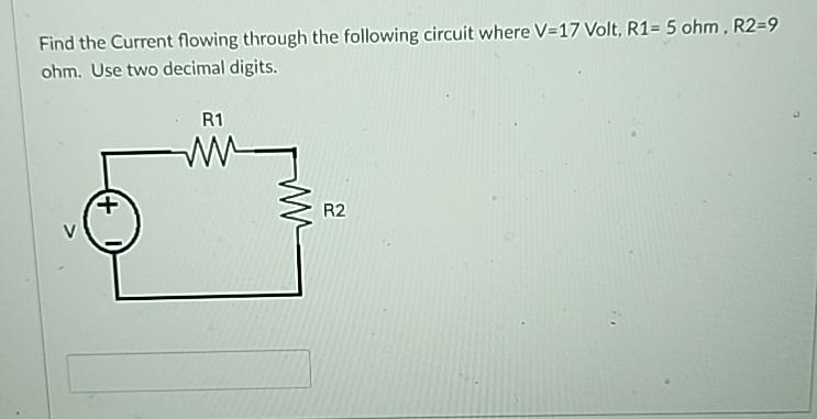 Solved Find the Current flowing through the following | Chegg.com