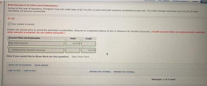 Solved MIUM FULL SCREEN NEET Es Brief Exercise 8-10 (Part | Chegg.com