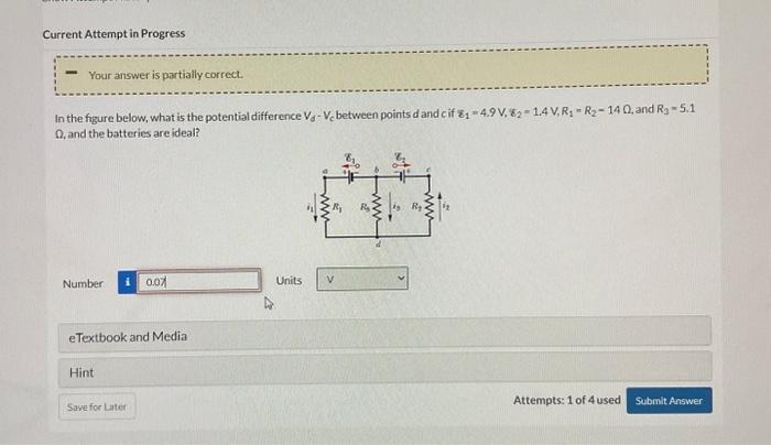 Solved In the figure below, what is the potential difference | Chegg.com