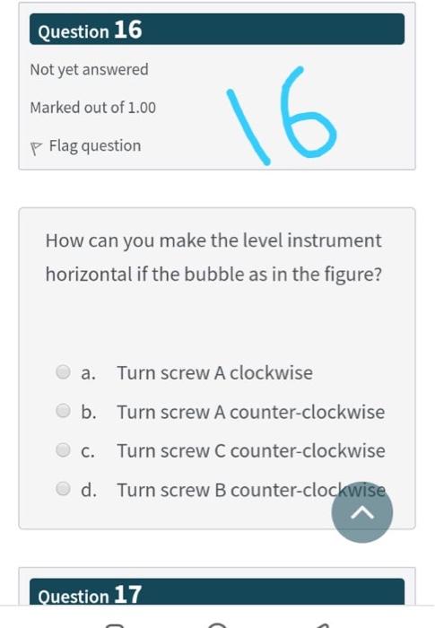 Solved Question 16 Not yet answered Marked out of 1.00 16 P | Chegg.com
