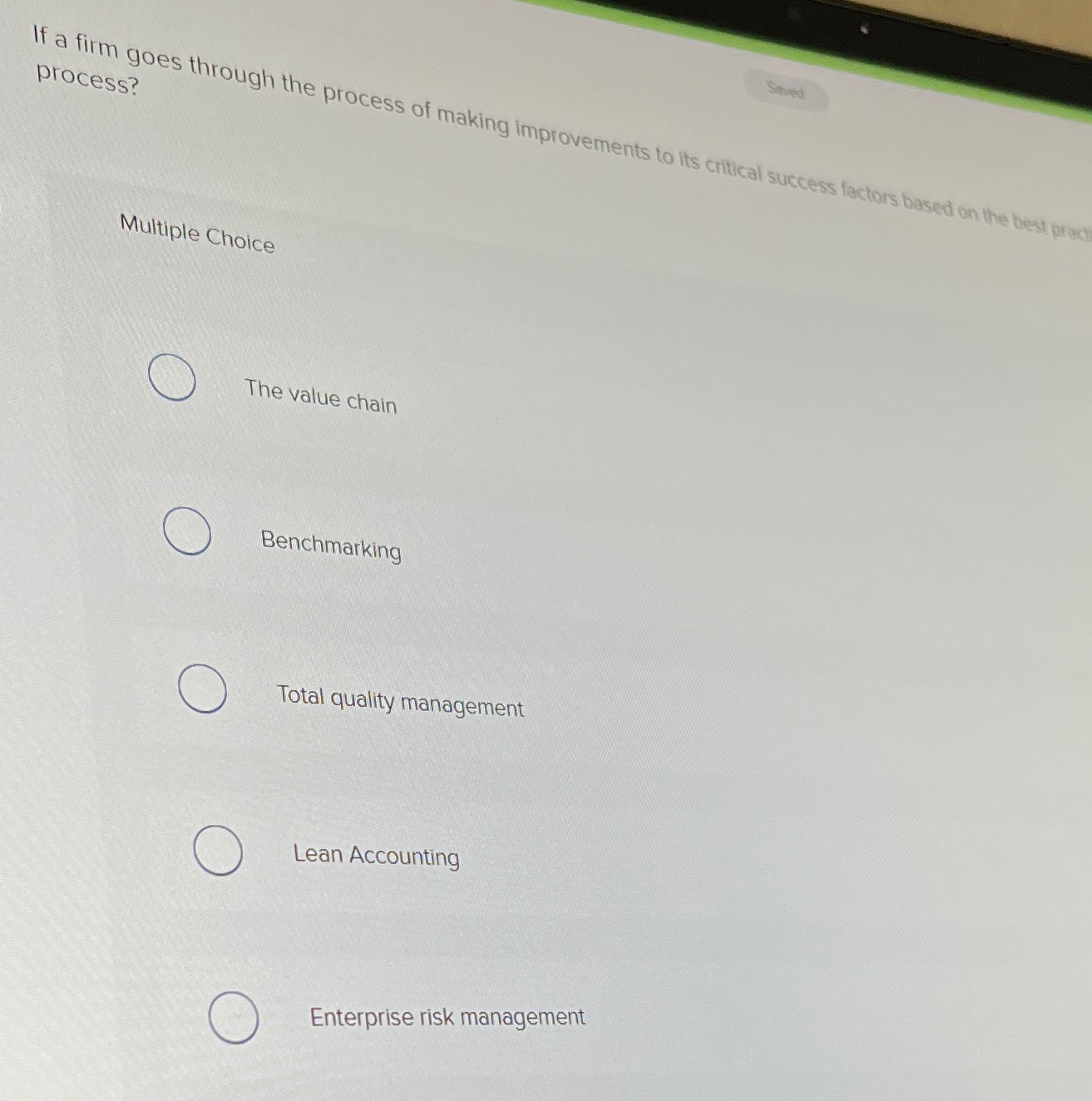Solved If a firm goes through the process of making | Chegg.com
