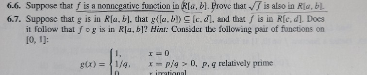 Solved 6.6plz please note that infimum of f can be zero. and | Chegg.com