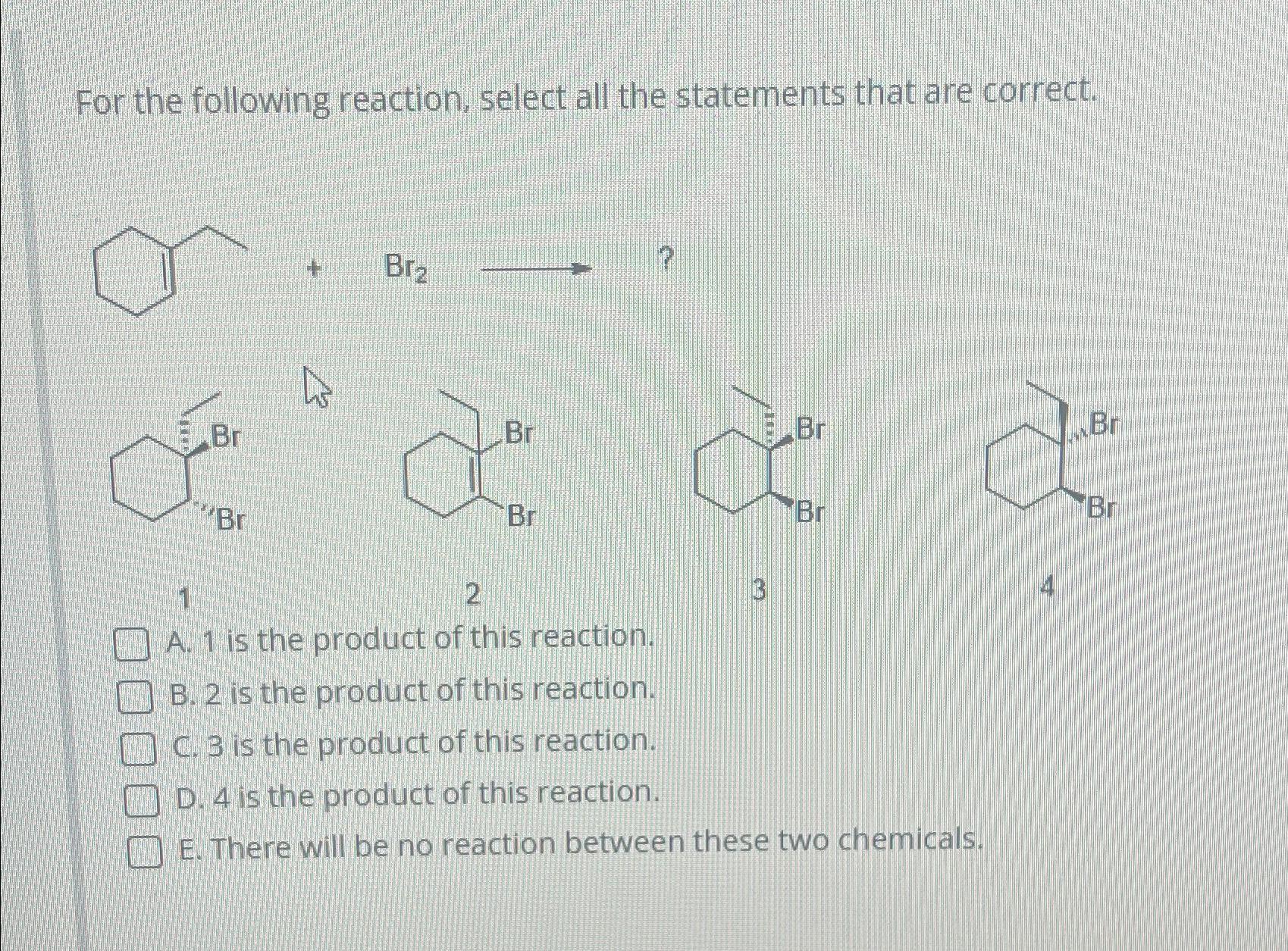 Solved For the following reaction, select all the statements | Chegg.com