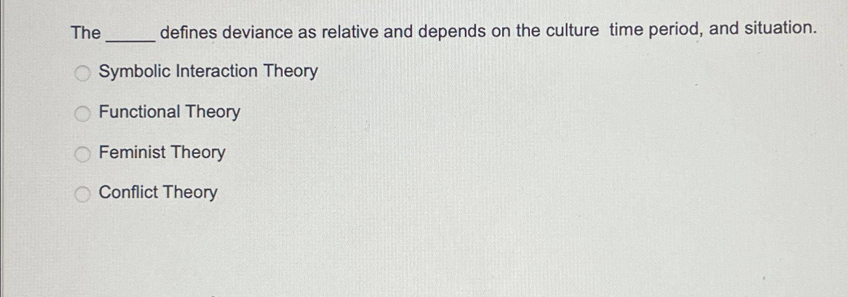 Solved The q, ﻿defines deviance as relative and depends on | Chegg.com