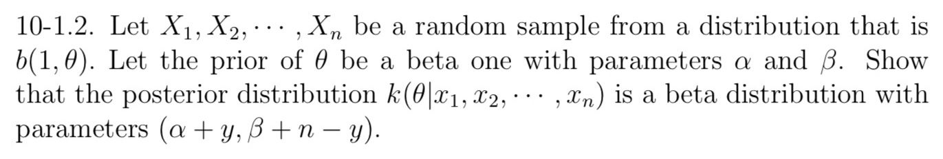 Solved 10-1.2. ﻿Let x1,x2,cdots,xn ﻿be a random sample from | Chegg.com