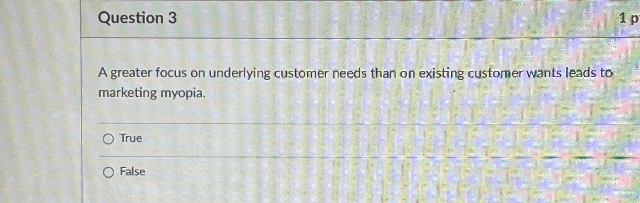 Solved Question 3A greater focus on underlying customer | Chegg.com
