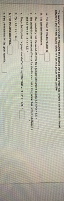 Solved The round off errors when measuring the distance that | Chegg.com