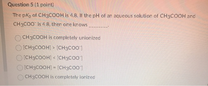Solved Which of the following has the highest pKa? О СНзон O | Chegg.com