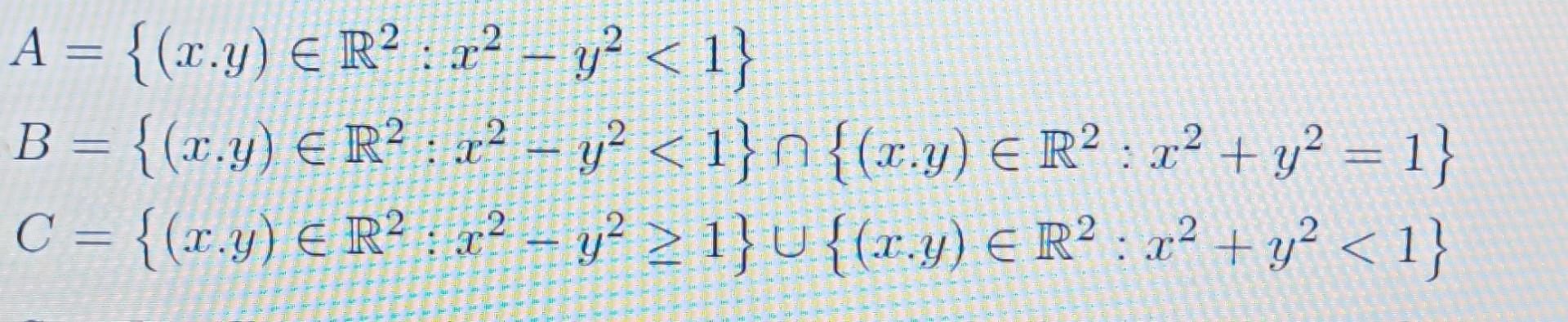Solved Determine whether the following sets are open, | Chegg.com