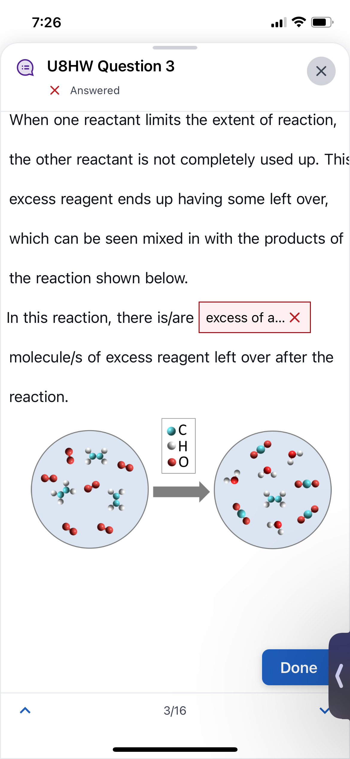 Solved When one reactant limits the extent of reaction, the | Chegg.com