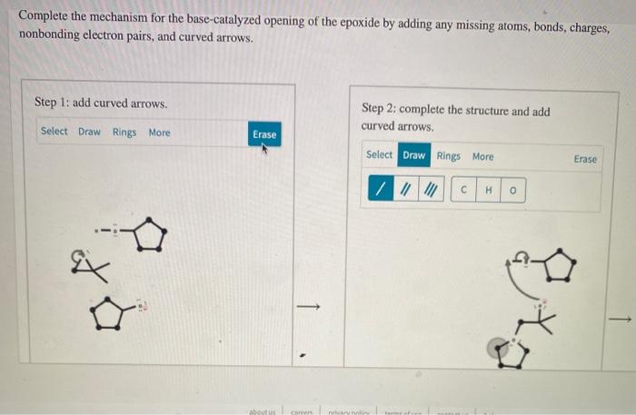 Solved Complete the mechanism for the base-catalyzed opening | Chegg.com