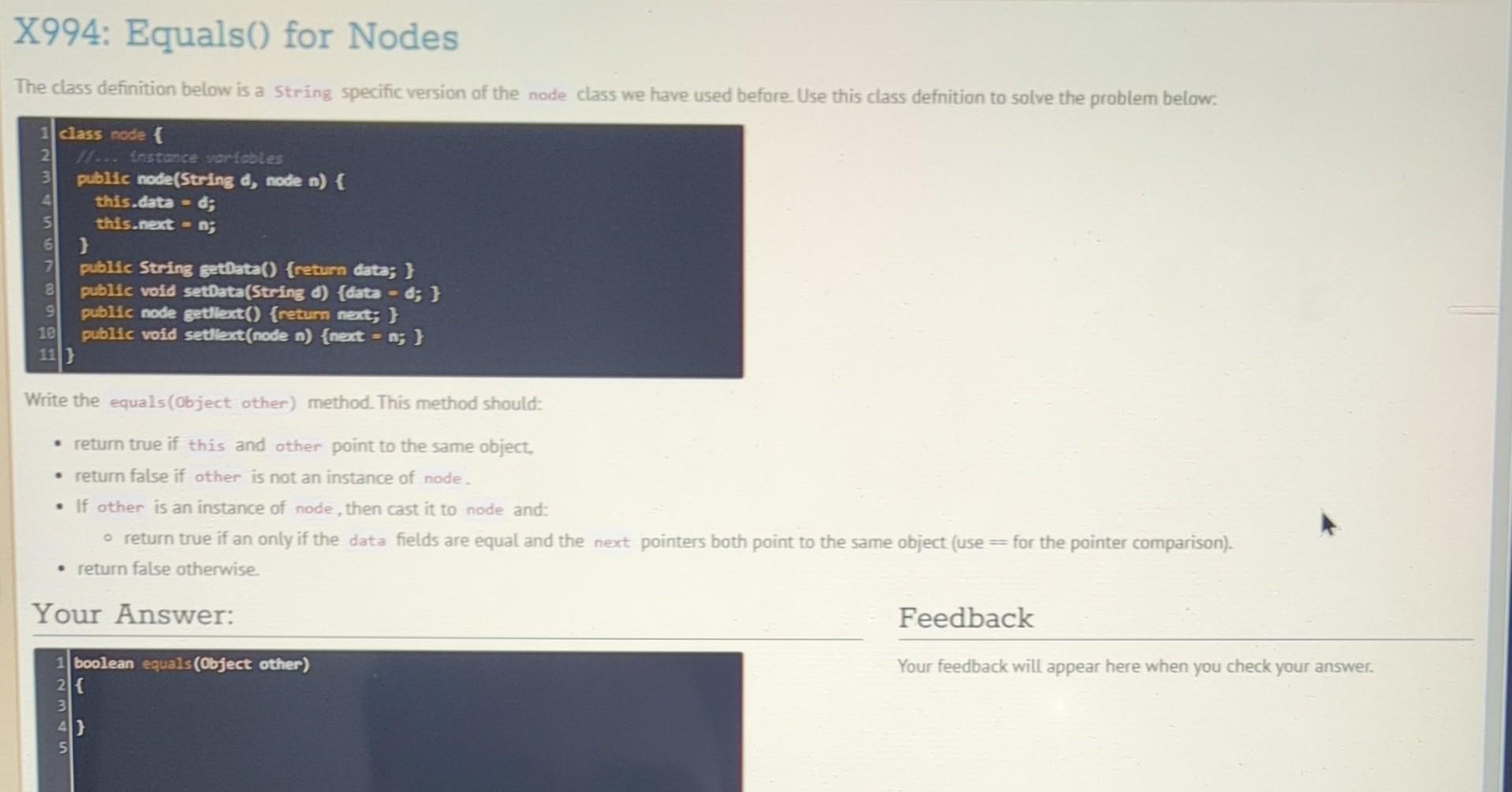 Solved X993: Insert At End If Not There Use this interface | Chegg.com