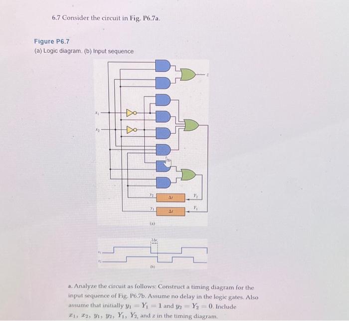 Solved 6.7 Consider the circuit in Fig. P6.7a. Figure P6.7 | Chegg.com