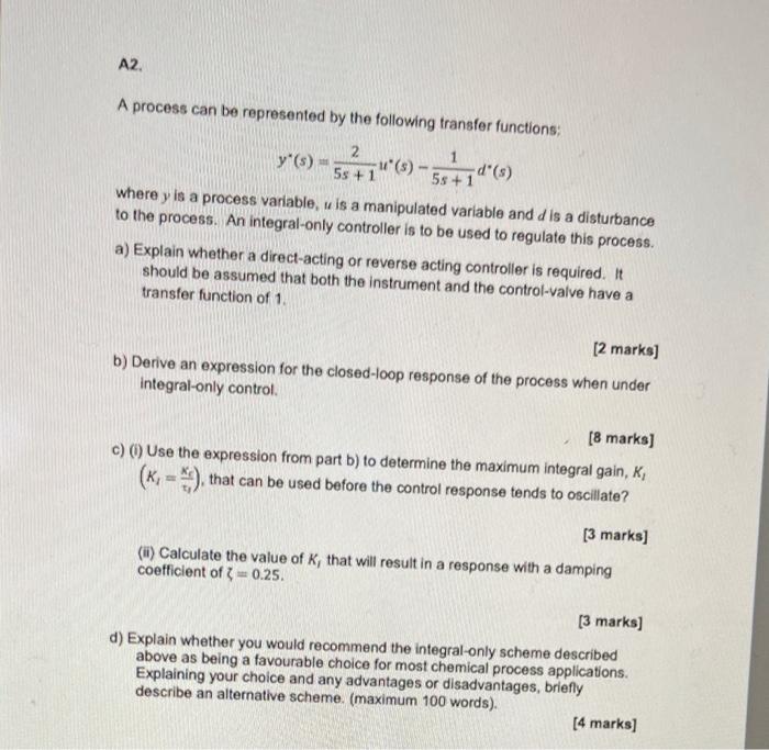 Solved A2 A process can be represented by the following | Chegg.com