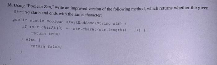 Solved 18 Using Boolean Zen Write An Improved Version Of 0479