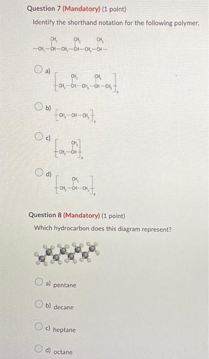 Solved Identify the shorthand notation for the following | Chegg.com
