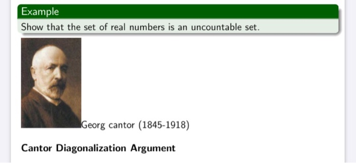 Solved Example Show that the set of real numbers is an | Chegg.com