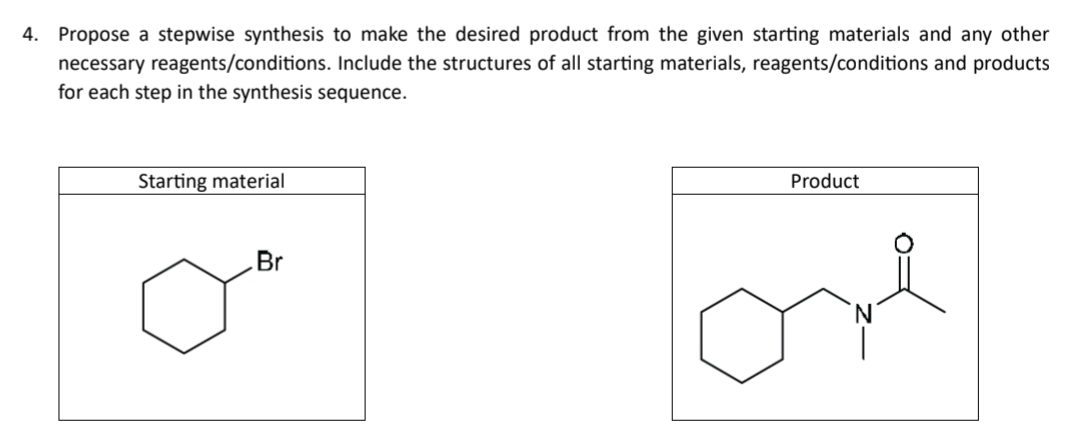 Solved Propose a stepwise synthesis to make the desired | Chegg.com
