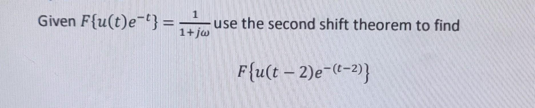 Solved Given \\( F\\left\\{u(t) | Chegg.com