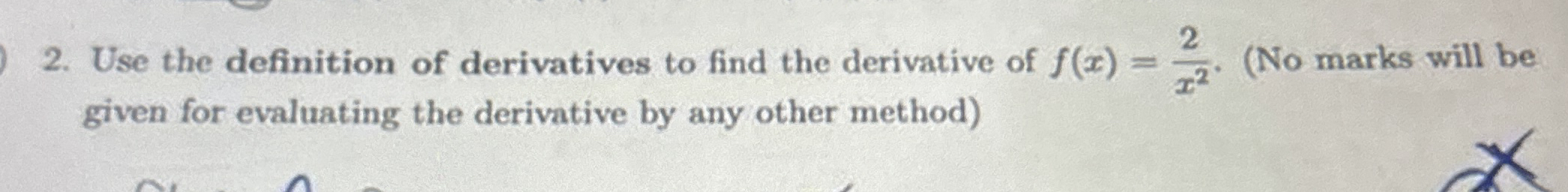 Solved Use the definition of derivatives to find the | Chegg.com