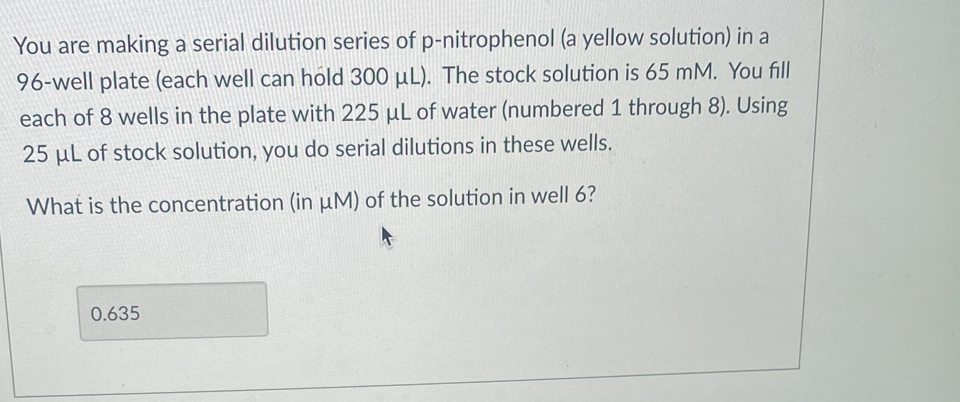Solved You are making a serial dilution series of | Chegg.com