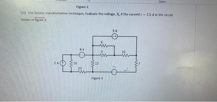 Solved Styles Figure 2 03) Use Source transformation | Chegg.com