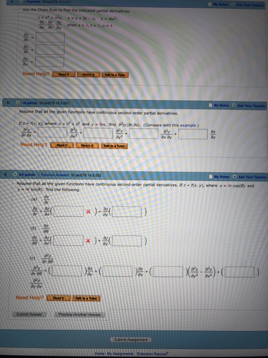 Solved O-3 points sCalcET8 14.5.021 Ask Your Teacher My | Chegg.com
