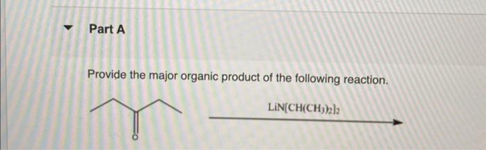 Solved Provide the major organic product of the following | Chegg.com