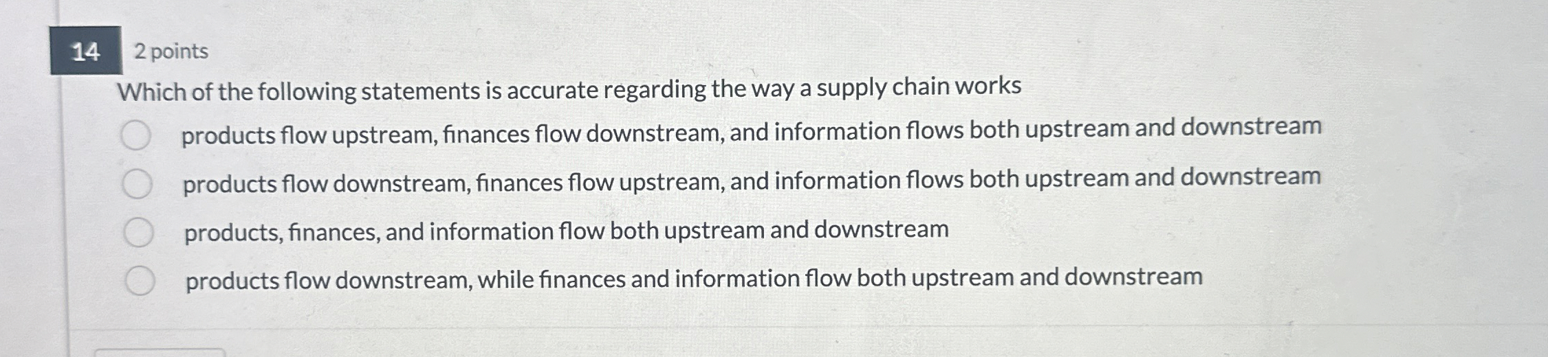 Solved 142 ﻿pointsWhich of the following statements is | Chegg.com