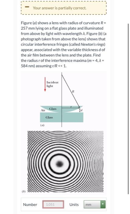 Solved Your answer is partially correct. Figure (a) shows a | Chegg.com