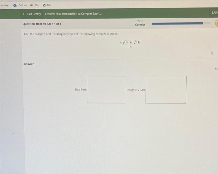 Solved Question 10 of 10, Step 1 of 1 correct Find the real | Chegg.com