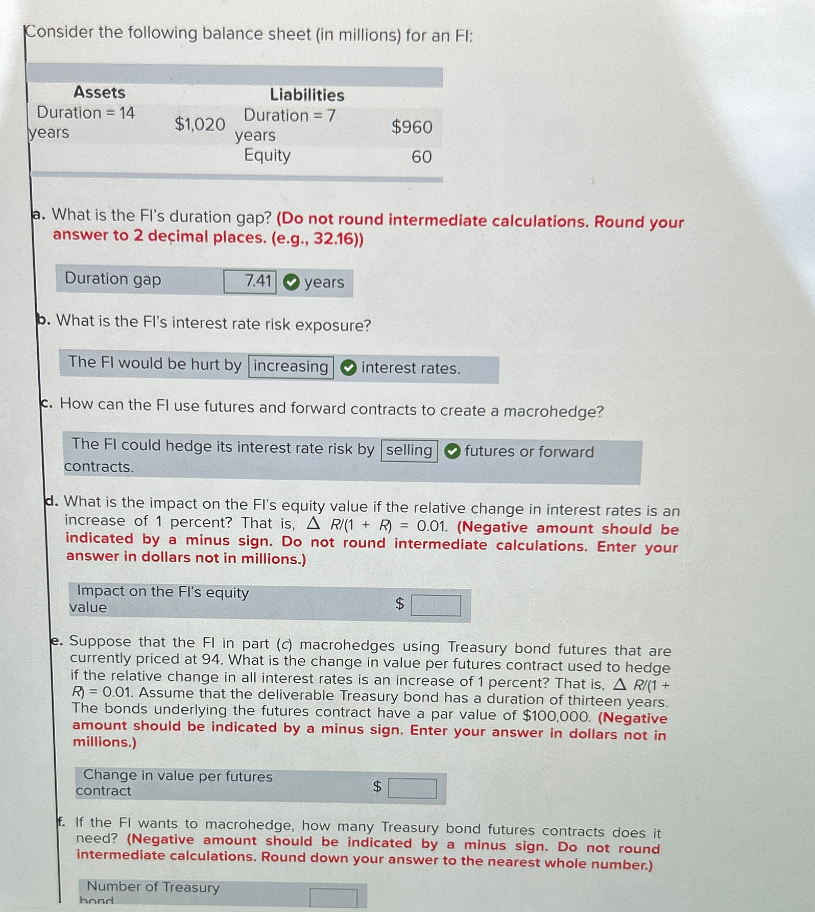 Solved Consider the following balance sheet (in millions) | Chegg.com
